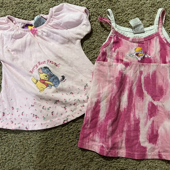 Disney | Shirts & Tops | Disney Pink Winnie The Pooh Top | Poshmark